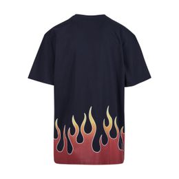 Karl Kani Herren T-Shirt "Karl Kani Herren KM233-002-1 KK Small Signature Flame Tee"schwarz, Gr. S, bedruckt, 100% Baumwolle, Shirts