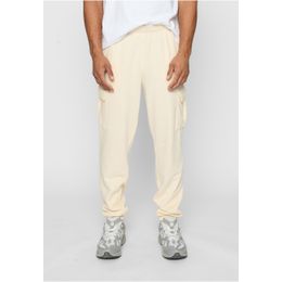 Urban Classics Herren Jogginghose "Urban Classics Light Terry Wide Cargo Sweatpants"sandwei&szlig;, Gr. M, unifarben, 65% Baumwolle (Bio), 35% Polyester,