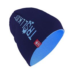 Trollkids Wende-Beanie "Troll" in Dunkelblau/ Hellblau - 12% | Gr&ouml;&szlig;e 52-56 cm | Baby-muetzen