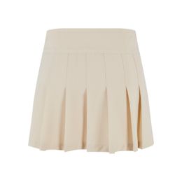 Karl Kani Damen Sommerrock "Karl Kani Karl Kani Kani Sport Tennis Skirt", beige, Gr. L, 78% Polyester, 18% Viskose, 4% Elasthan, R&ouml;cke