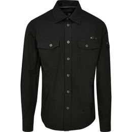 Brandit Damen Langarmhemd "Brandit Herren Slim Worker Shirt"schwarz, Gr. XXXL, unifarben, 100% Baumwolle, Hemden