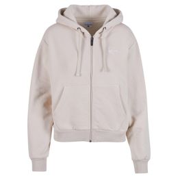 Karl Kani Damen Sweatjacke "Karl Kani Damen KK Chest Signature Essential Zip Hoodie"cream, Gr. XL, unifarben, 80% Baumwolle, 20% Polyester,