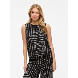 Vila Bluse in Schwarz/ Beige - 55% | Gr&ouml;&szlig;e 36 | Damen-blusen