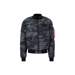 Alpha Industries Übergangsjacke 'Camo' Herren Größe XL grau / rot / schwarz