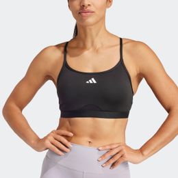 Damen Sport-BH "AERCT LS BRA", adidas Performance, Gr. XS, schwarz, Obermaterial: 89% Polyester, 11% Elasthan, BHs