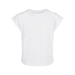 Urban Classics Mädchen T-Shirt "Urban Classics Damen Girls Organic Extended Shoulder Tee"weiß, Gr. 122, unifarben, 100% Baumwolle, Shirts