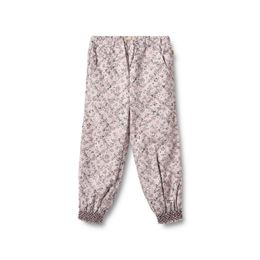 Wheat M&auml;dchen Stoffhose "Wheat Trousers Lined Sara"lila checked flowers, Gr. 98, gebl&uuml;mt, 100% Baumwolle, Hosen