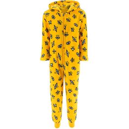 Minions Fleece-Overall "Minions" in Gelb - 69% | Gr&ouml;&szlig;e 104 | Kinderhosen