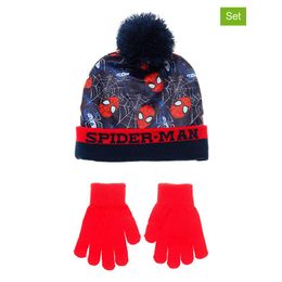 Spiderman 2tlg. Winteraccessoires-Set: "Spiderman" in Dunkelblau/ Rot - 41% | Größe 54 cm | Kindermuetzen