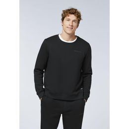 Chiemsee Herren Sweaterschwarz beauty, Gr. L, unifarben, 60% Baumwolle, 40% Polyester, Sweatshirts, - in angenehmer Baumwollmisch-Qualit&auml;t
