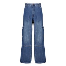 Southpole Herren Cargohose "Southpole Southpole Cargo Denim Pants"midtiefblau, Gr. 32, unifarben, 100% Baumwolle, Hosen