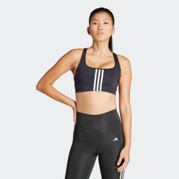 Damen Sport-BH "PWIM MS 3S BRA", adidas Performance, Gr. L, schwarz, Obermaterial: 79% Polyester, 21% Elasthan, BHs