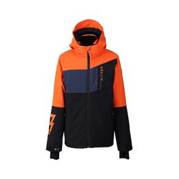 Brunotti Skijacke Jungen Größe 128 dunkelblau / orange / schwarz
