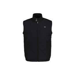 Gant Herren Steppweste "Steppweste QUILTED WINDCHEATER VEST", schwarz, Gr. M, Obermaterial: 100% Polyester PES., Westen