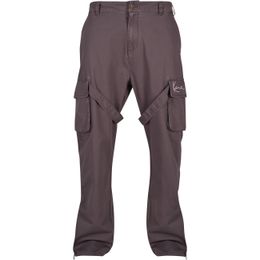 Karl Kani Herren Cargohose "Karl Kani Herren", grau, Gr. M, unifarben, 100% Baumwolle, Hosen