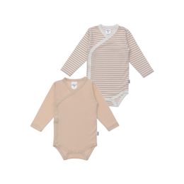 Liliput Jungen Jumpsuit, Gr. 62, braun, 95% Baumwolle, 5% Polyester, Overalls, 2er-Pack mit praktischen Druckkn&ouml;pfen