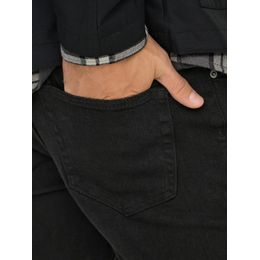 Only & Sons ONLY & SONS Herren Slim-fit-Jeans "ONSLOOM SLIM BOX PIM DNM MU OTL"schwarz, Gr. 28, Abriebeffekte, Denim/Jeans, Obermaterial: 50% Baumwolle, 30%