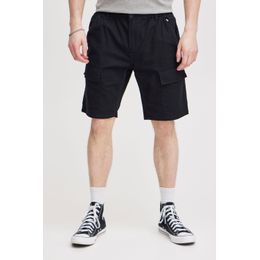 Shorts Blend "BHWoven", Herren, Gr. M, US-Gr&ouml;&szlig;en, schwarz, 51% Leinen, 49% Baumwolle, unifarben, regular fit kniefrei, Hosen Shorts, Casual Shorts aus Leinenmix