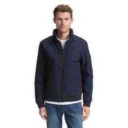 Tom Tailor Herren Outdoorjackesky captain blau, Gr. XL, unifarben, Obermaterial: 100% Polyester. Futter: 100% Polyester, Jacken, mit Logo Stickerei