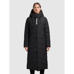 Khujo Damen Steppmantel "STAMA", schwarz, Gr. S, unifarben, Web, Obermaterial: 100% Polyester. Futter: 100% Nylon. Wattierung: 100% Polyester,