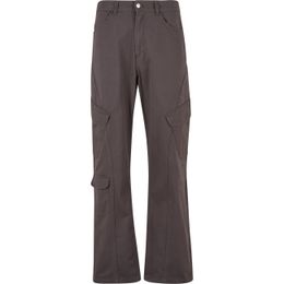 Karl Kani Herren Cargohose "Karl Kani Og K Slanted Pocket Cargo Pants"grau, Gr. XS, unifarben, 100% Baumwolle, Hosen