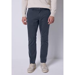 Chinohose Street One MEN, Herren, Gr. 31, L&auml;nge 32, schwarz sky blau, Web, 97% Baumwolle, 3% Elasthan, unifarben, regular fit lang, Hosen Chinohose, aus Baumwolle mit Stretchanteil