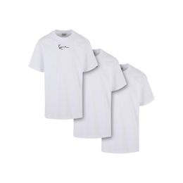 Karl Kani Damen T-Shirt "Karl Kani Herren KM223-101-1 KK 3-Pack Essential Tee"wei&szlig;, Gr. S, bedruckt, 100% Baumwolle, Shirts