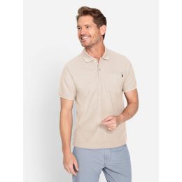 Catamaran Herren Poloshirt "Kurzarm-Poloshirt", beige, Gr. 44, unifarben, 60% Baumwolle, 40% Polyester, Shirts