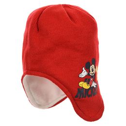 Disney Mickey Mouse M&uuml;tze "Mickey" in Rot - 65% | Gr&ouml;&szlig;e 54 cm | Kindermuetzen