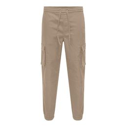Only & Sons ONLY & SONS Cargohose "Garda" in Beige - 60% | Gr&ouml;&szlig;e L | Herrenhosen