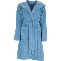 Damenbademantel Bugatti, blau, Microfaser, Hausm&auml;ntel, "Romina, ideal f&uuml;r Sauna & Spa, Hotelbademantel, Morgenmantel", mit Logostickerei