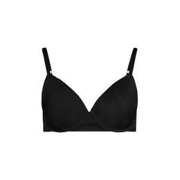 Skiny Damen Schalen-BH "Timelessentials", Gr. 75, schwarz, Obermaterial: 80% Polyamid, 20% Elasthan. Cups: 100% Polyester, gestreift, BHs, mit B&uuml;gel,