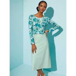 CR&Eacute;ATION L CREATION L Damen Print-Shirt "Druck-Shirt", bunt, Gr. 46, gebl&uuml;mt, gemustert, mehrfarbig, 95% Viskose, 5% Elasthan, Shirts