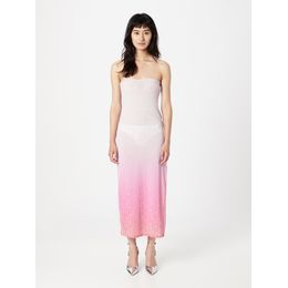 Fiorucci Kleid Damen Gr&ouml;&szlig;e 40 hellpink / wei&szlig; Winterkleid