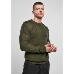 Brandit Damen Rundhalspullover "Brandit Herren Military Sweater"olive, Gr. XL, unifarben, 100% Polyacryl, Pullover