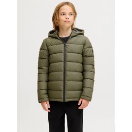 Jack & Jones Kinder Steppjacke "JCOPOINT PU PUFFER JACKET BF JNR"grape lea, Gr. 128, JACK & JONES JUNIOR, unifarben, Web, Obermaterial: 100% Polyester, Jacken