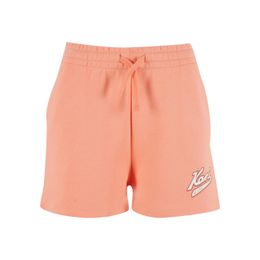 Karl Kani Damen Shorts "Karl Kani Varsity Mini Shorts"orange, Gr. XS, 80% Baumwolle, 20% Polyester, Hosen