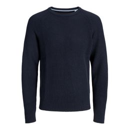 Jack & Jones Kinder Rundhalspullover "JJPANNEL KNIT CREW NECK AW25 JNR"sky captain, Gr. 152, JACK & JONES JUNIOR, unifarben, Strick, Obermaterial: 58% Polyacryl,