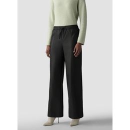 Lecomte Damen Jerseyhose "Hose"schwarz, Gr. 46, 100%Kunstleder, Hosen