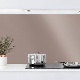 K&uuml;chenr&uuml;ckwand Metallschimmer Fein Gl&auml;nzendes Mokka