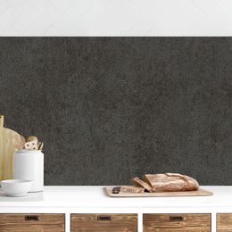 K&uuml;chenr&uuml;ckwand 3D-Struktur Feiner Beton Dunkelgrau