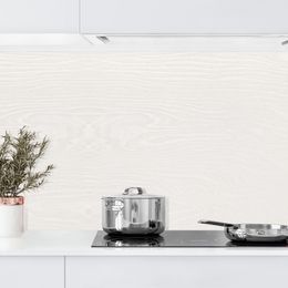 K&uuml;chenr&uuml;ckwand 3D-Struktur Zarte Holzoptik Wei&szlig;