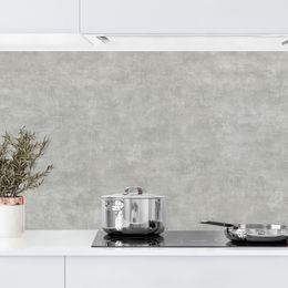K&uuml;chenr&uuml;ckwand 3D-Struktur Feiner Beton K&uuml;hlgrau
