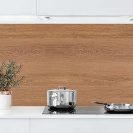 K&uuml;chenr&uuml;ckwand 3D-Struktur Feines dunkles Teakholz