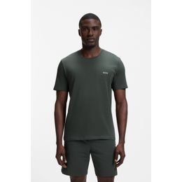 BOSS Herren T-Shirt "Mix&Match T-Shirt R", Gr. 5XL, gr&uuml;n, Single Jersey, Obermaterial: 95% Baumwolle, 5% Elasthan, Shirts, mit Logostickerei