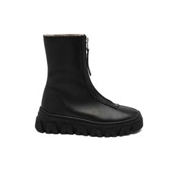 bisgaard Leder-Boots "Nomi" in Schwarz - 56% | Gr&ouml;&szlig;e 35 | Kinderstiefel