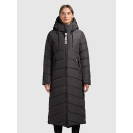 Khujo Damen Steppmantel "STAMA", schwarz, Gr. XL, unifarben, Web, Obermaterial: 100% Polyester. Futter: 100% Nylon. Wattierung: 100% Polyester,