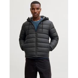 Jack & Jones JACK & JONES Herren Steppjacke "JCOPOINT PU PUFFER JACKET BF"schwarz, Gr. M, unifarben, Web, Obermaterial: 100% Polyester, Jacken