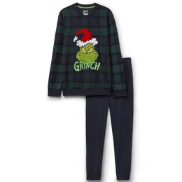 IUMAN Intimissimi Uomo Pyjama lang 'THE GRINCH DR SEUSS' Herren Gr&ouml;&szlig;e XXL navy / mischfarben
