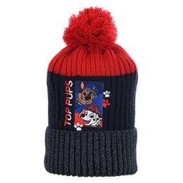 PAW PATROL M&uuml;tze "PAW PATROL" in Schwarz/ Rot - 62% | Gr&ouml;&szlig;e 54 cm | Kindermuetzen